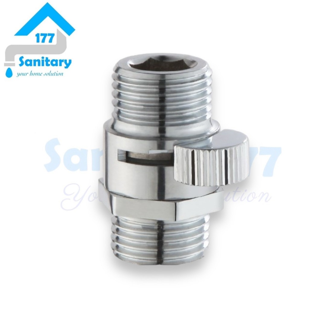 Jual Stop kran Mini kecil Double nepel drat Luar 1/2inci 21DN-angle ...