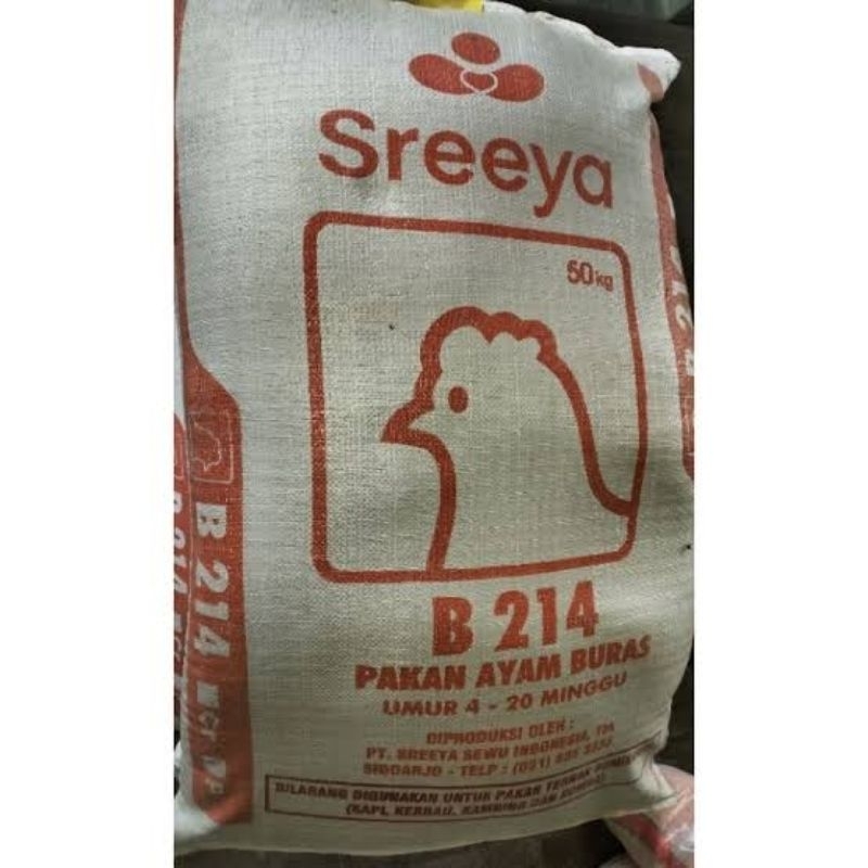 Jual Pur Sreeya B 214 1 kg Pakan Ayam Buras 1 kg Pur ayam Pakan Ayam ...