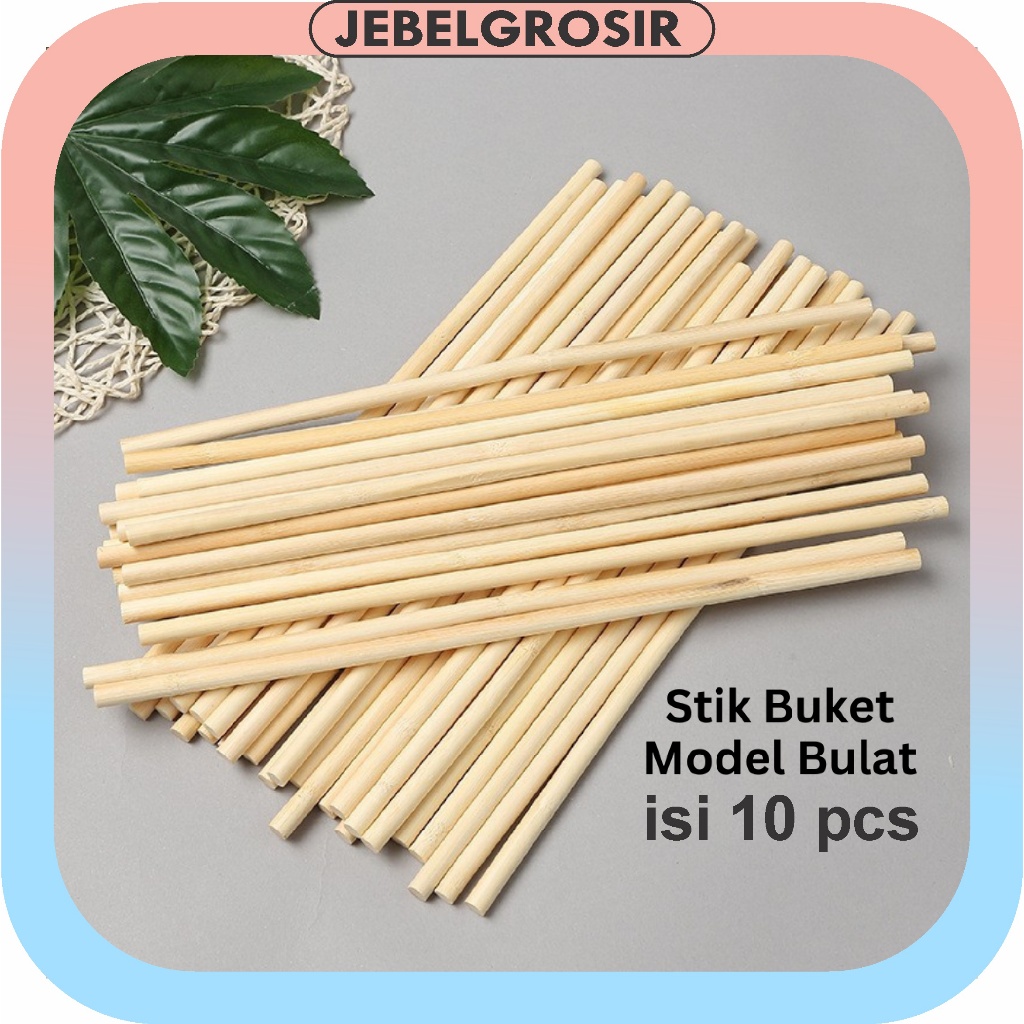 Jual Isi 10pcs Stik Kayu Bulat Dowel Kayu Ramin Diameter 6mm Panjang ...