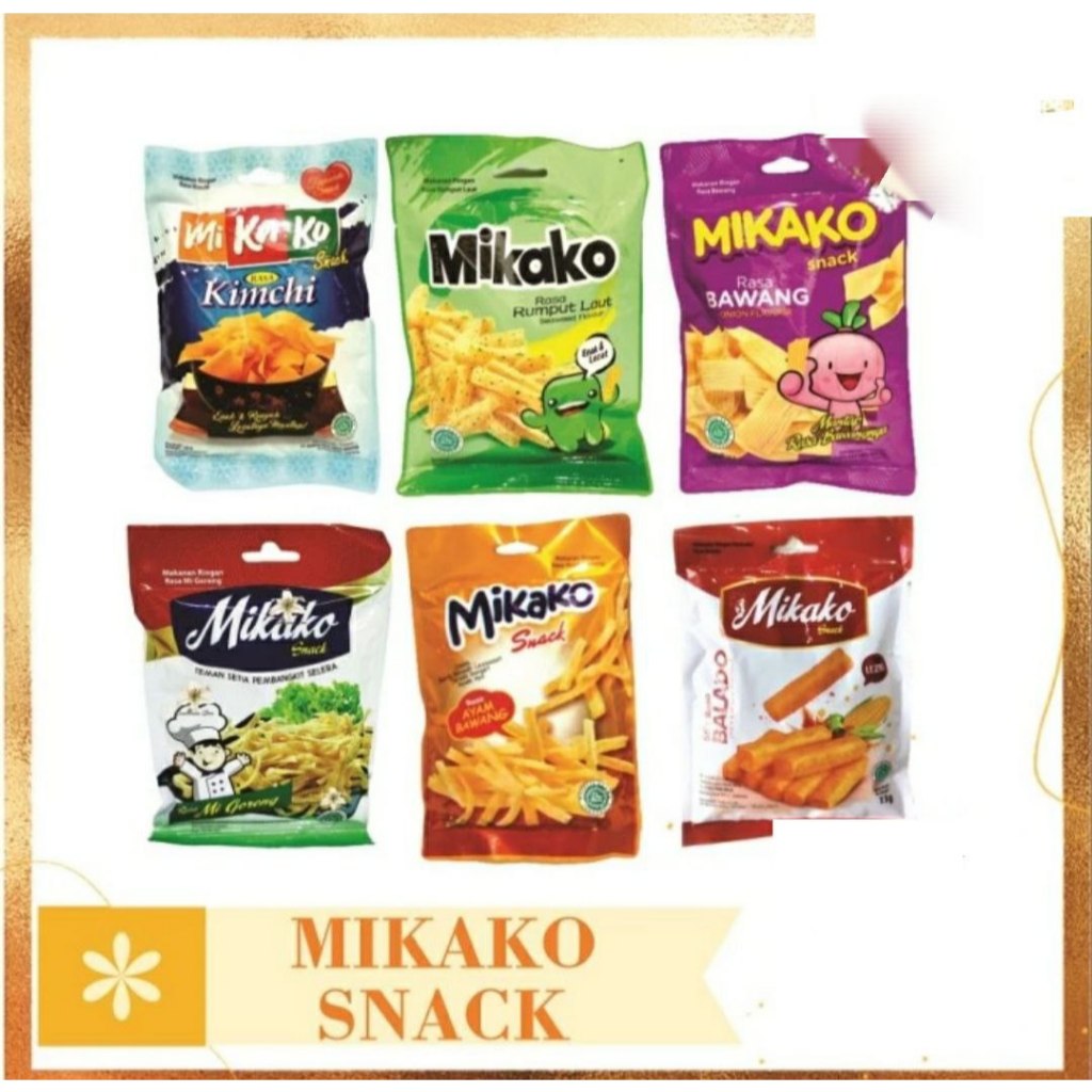 Jual Mikako Snack Varian Rasa Satuan/ Ecer - Rasa Bawang | Shopee Indonesia