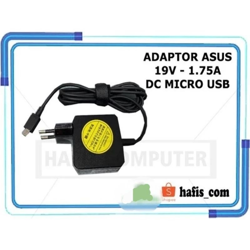 Jual Adaptor Charger Laptop Original Asus 19V - 1.75A Colokan Micro USB ...