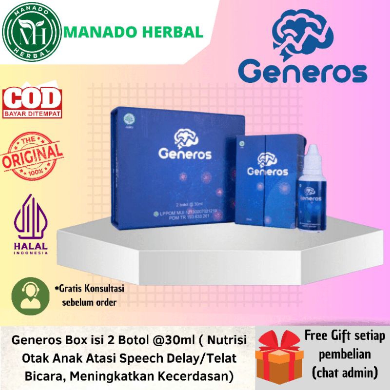 Jual MANADO - Generos Box Box Nutrisi Otak Anak Atasi Speech Delay ...