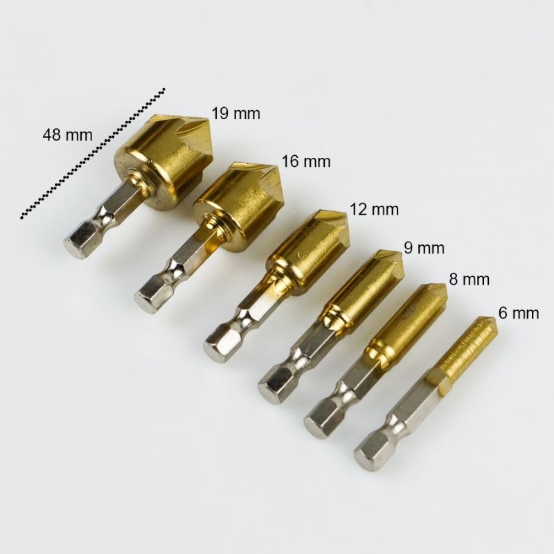 Jual Mata Bor Besi Mata Bor Drill Bit Countersink HSS 6-19mm 6 PCS BT3 ... Jual Mata Bor Besi Mata Bor Drill Bit Countersink HSS 6-19mm 6 PCS BT3 ...