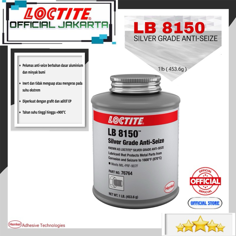 Jual LOCTITE LB 8150 SILVER ANTISEIZE Abu-Abu/Silver/Grey 453,6 gram LB8150 LB-8150 | Shopee ...