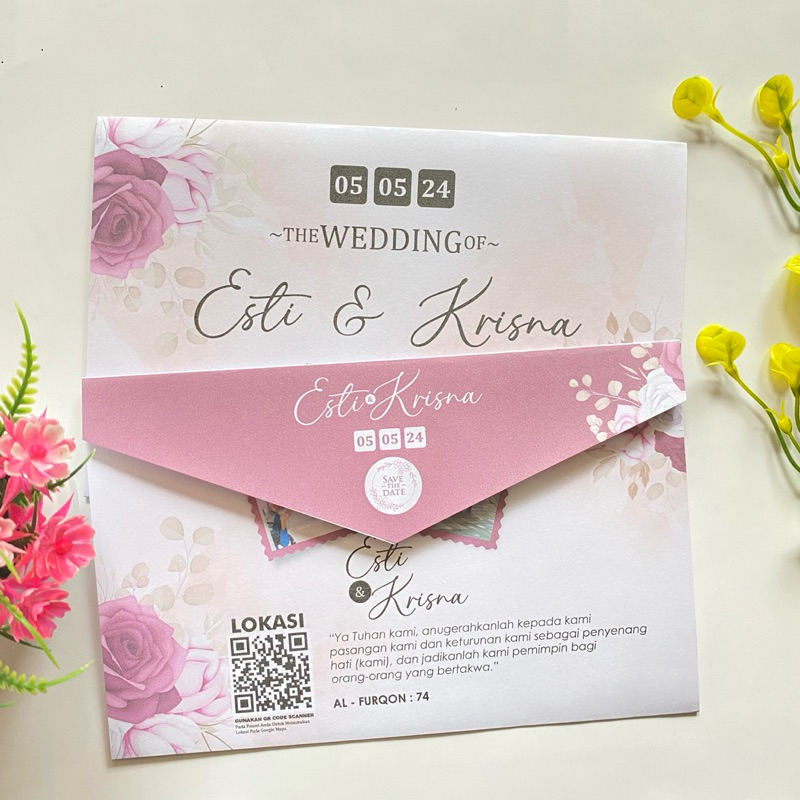 Jual Undangan Nikah Model Semi Amplop Undangan Pernikahan Undangan ...