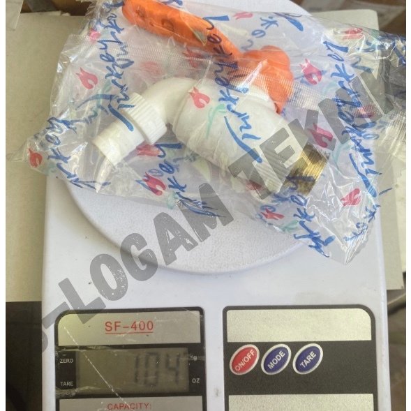 Jual Kran Tembok PVC Jumbo 1/2 Keran Air Drat Kuningan Engkol PPR ...