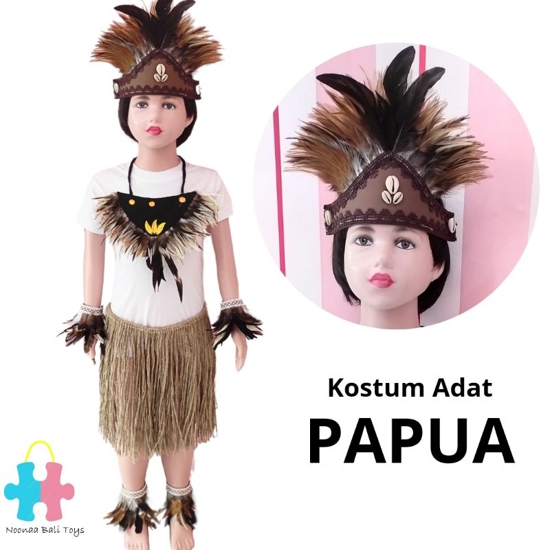 Jual Kostum Karnaval Adat Papua Baju Anak Daerah Papua | Shopee Indonesia