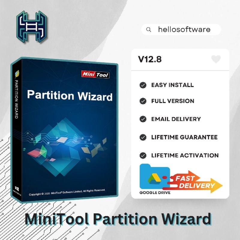 Jual Minitool Partition Wizard Technician 12 8 Full Version Versi