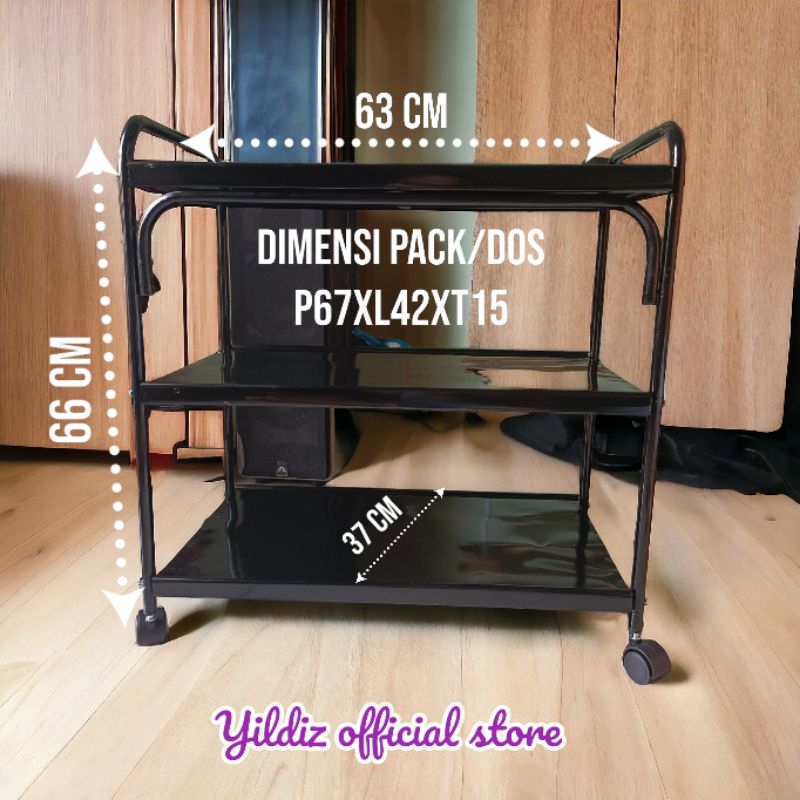 Jual Rak TV dorong besi DX 300 serbaguna susun 3 kuat kokoh | Shopee ...