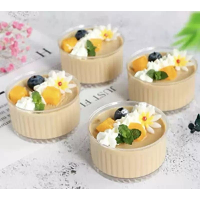 Jual 10 set Premium Jelly cup Pudding Cup Bulat Arkilik Tebal sudah ...