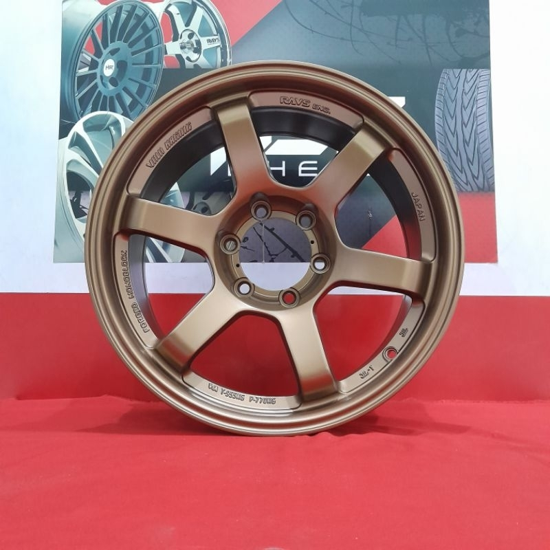 Jual Velg Mobil TE37 Ring 18 Model Baru TOKYO HSR PCD Baut 6x139,7 Buat Pajero Fortuner Triton ...