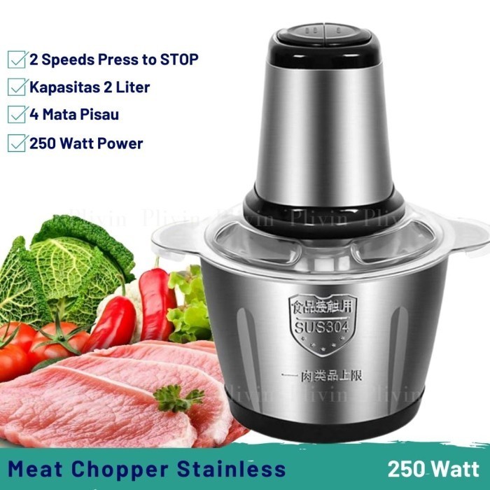 Jual Blender Daging Stainless 2 Liter Chopper Murah alat Penggiling ...