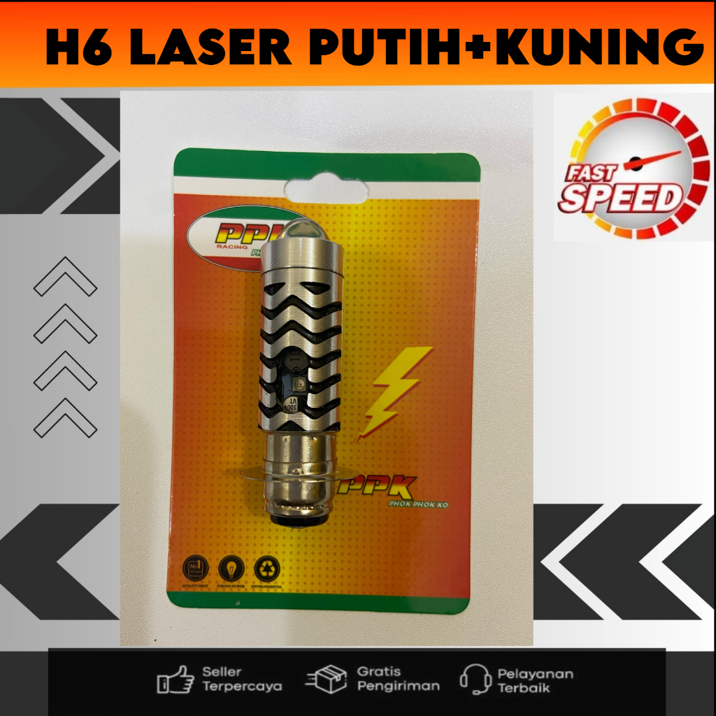 Jual Lampu Utama LED Laser Gun Motor Lasergun H6 AC DC CR7 CSP D2 D3 ...