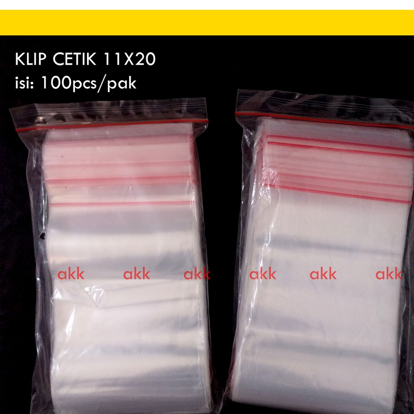Jual Plastik Klip Cetik 11x20 Isi 100 Pcs | Shopee Indonesia