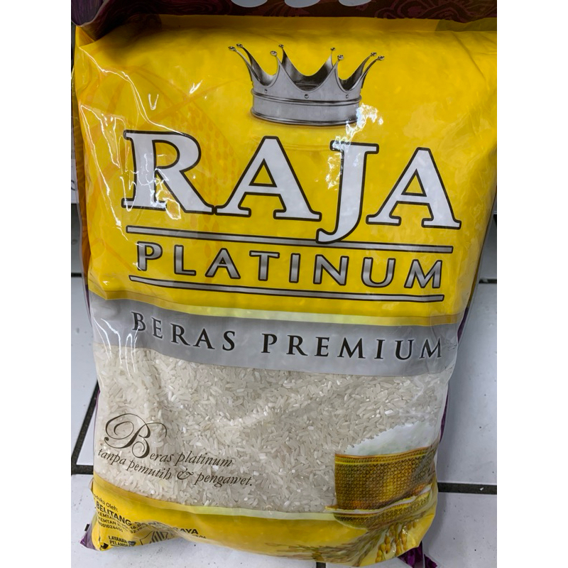 Jual beras RAJA PLATINUM 5 kg | Shopee Indonesia