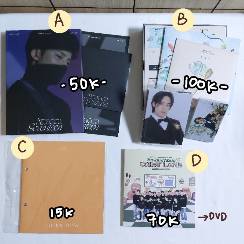 Jual CARVER ALBUM ONLY FML, BINDER ONLY ATTACCA MINGYU, DVD CARATLAND ...