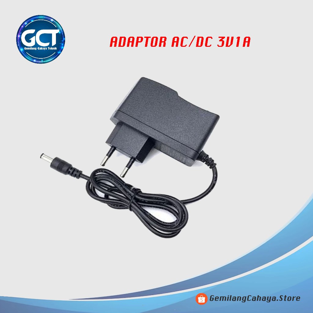 Jual AC/DC Adaptor Converter Power Supply Adapter 3V 1A | Shopee Indonesia