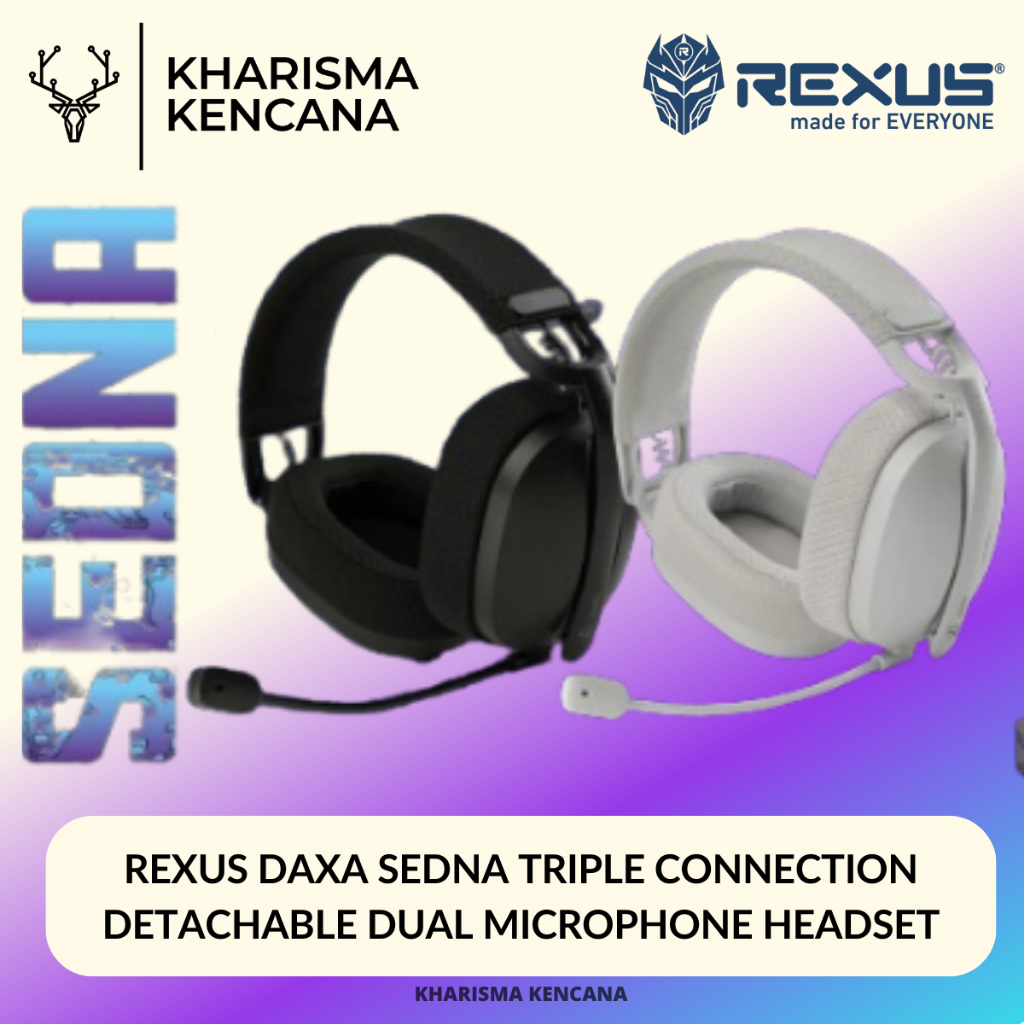 Jual REXUS DAXA SEDNA TRIPLE CONNECTION DETACHABLE DUAL MICROPHONE ...