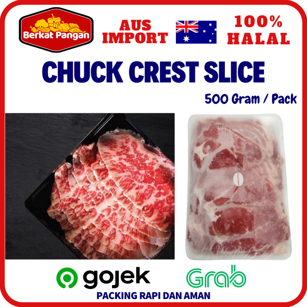 Jual AUS Chuck Crest Grassfed Slice 500GR | Shopee Indonesia