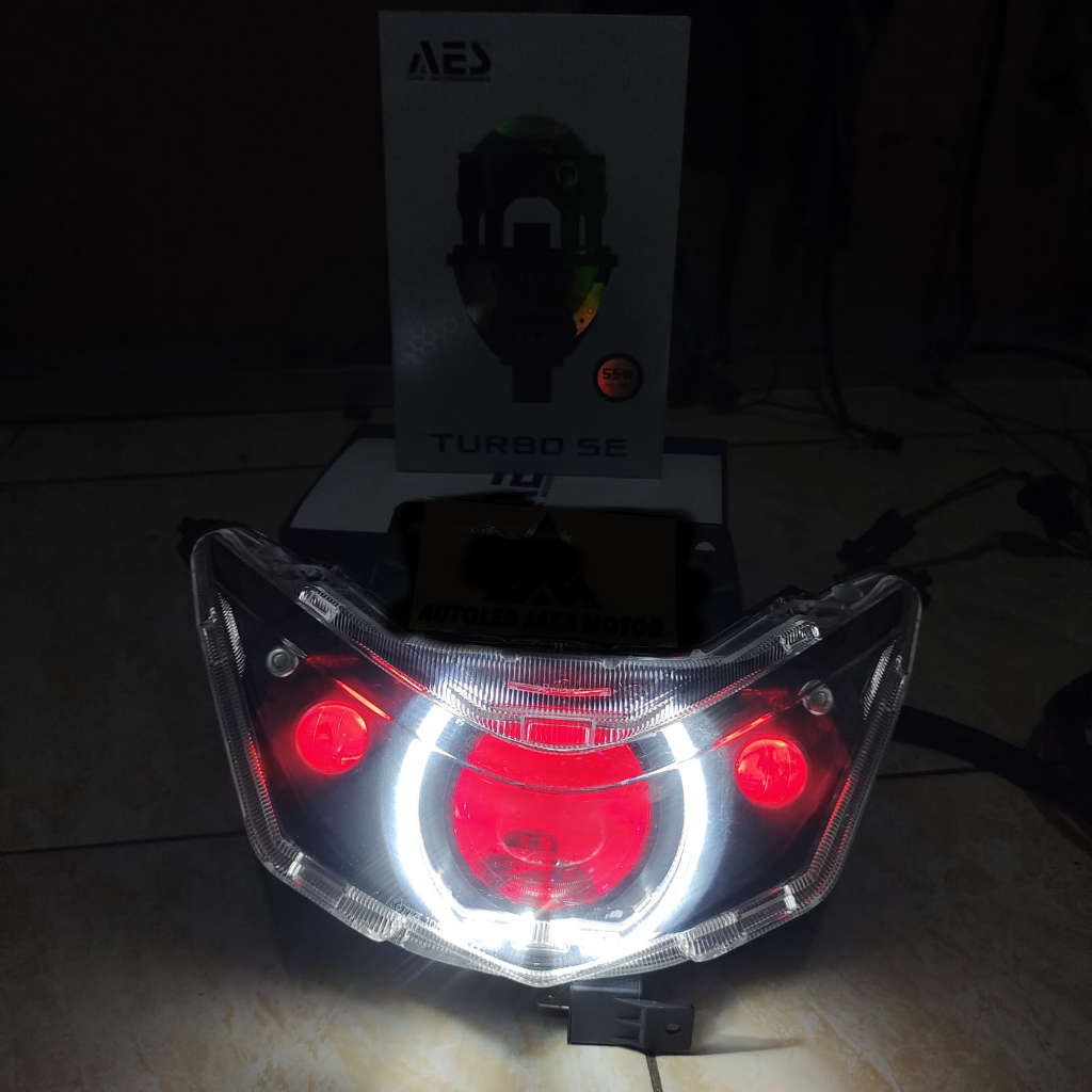 Jual REFLEKTOR BEAT DELUXE COSTUM BILED TURBO SE DAN D2 PRO LASER PNP ...