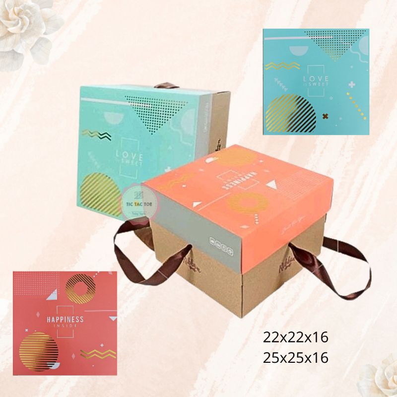 Jual kardus parcel/box parcel/dus hantaran kue/kardus kue parcel/box ...