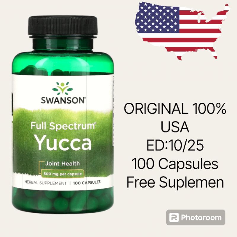 Jual Swanson Full Spectrum Yucca, 500 mg, 100 Capsules PRE-ORDER USA ...