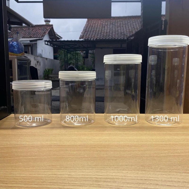 Jual toples tabung / toples plastik / 500 ml / 800 ml / 1000 ml / 1300 ...