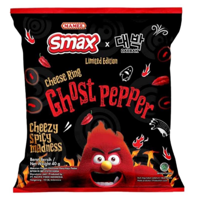 Jual MAMEE Smax Cheese Ring Ghost Pepper 40 g | Shopee Indonesia