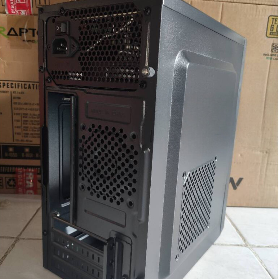 Jual cpu Case PC Komputer Power Up AM-66R Casing Standart ATX Include PSU 500W RGB Stripe ...