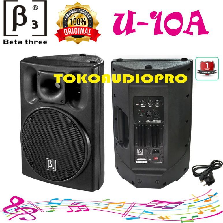Jual Speaker Beta 3 U10A 10 Inch Speaker Aktif Original Beta Three | Shopee Indonesia