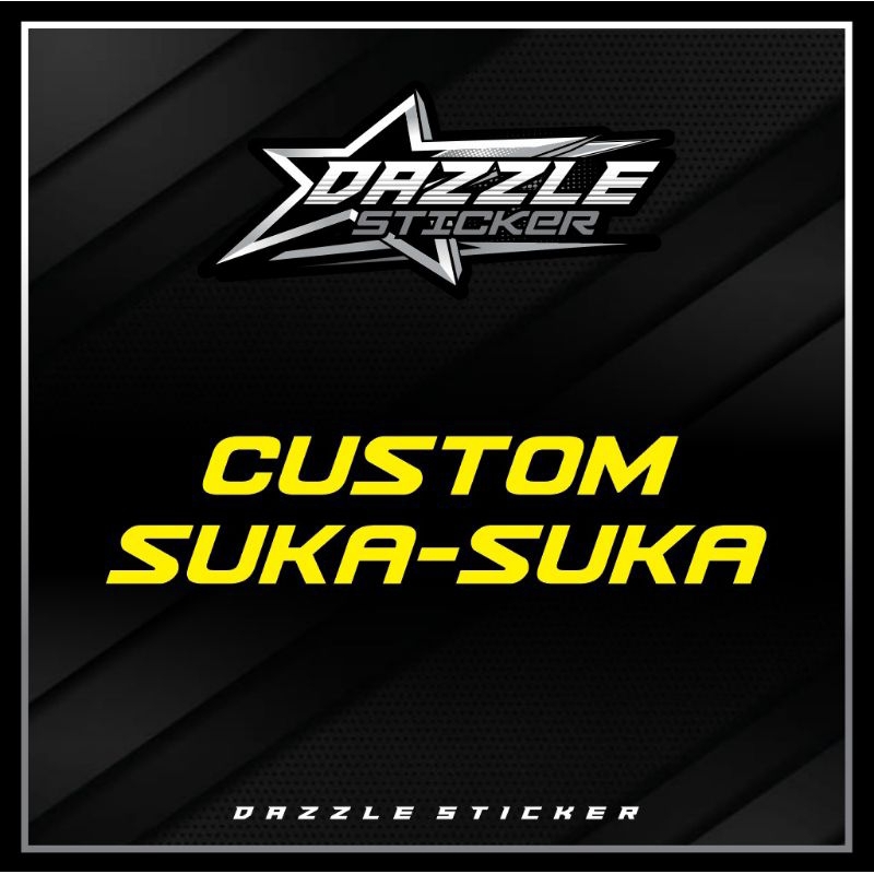 Jual CUSTOM STICKER STRIPING SUKA-SUKA DESAIGN BEBAS | Shopee Indonesia