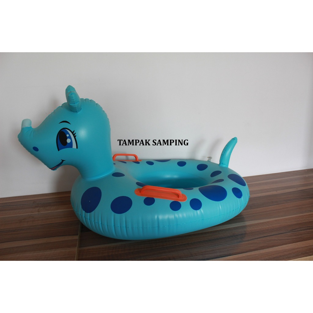 Jual BAN RENANG ANAK MOTIF RHINO / BADAK DENGAN PEGANGAN UNTUK BERENANG ...