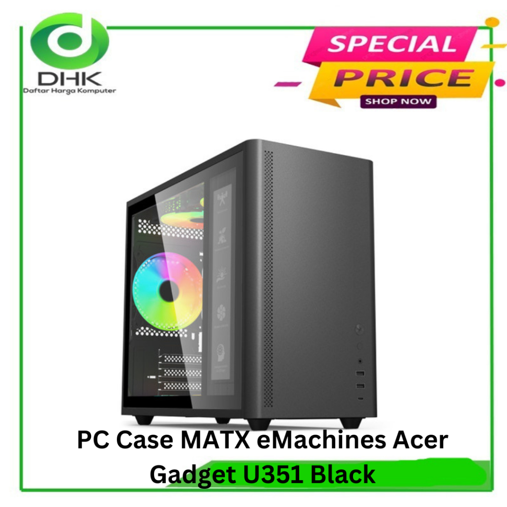 Jual PC Case MATX eMachines Acer Gadget U351 Black | Shopee Indonesia
