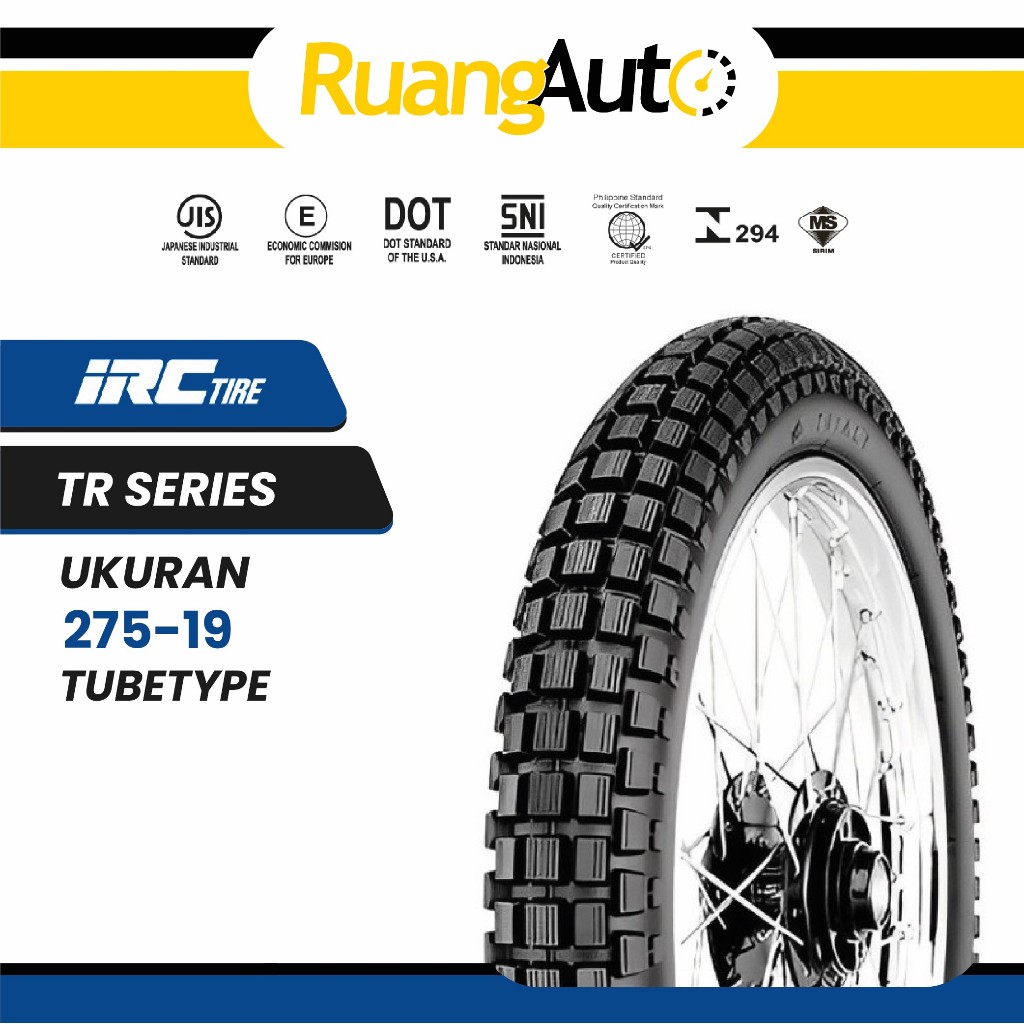 Jual Ban IRC TR Series Tubetype Ukuran 275 Ring 19 | Shopee Indonesia