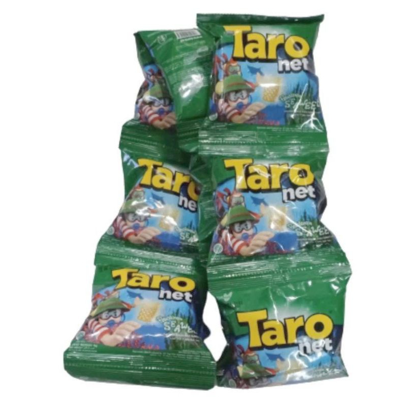 Jual Taro Net rasa Seaweed & BBQ rencengan (8gr x 10pcs) | Shopee Indonesia