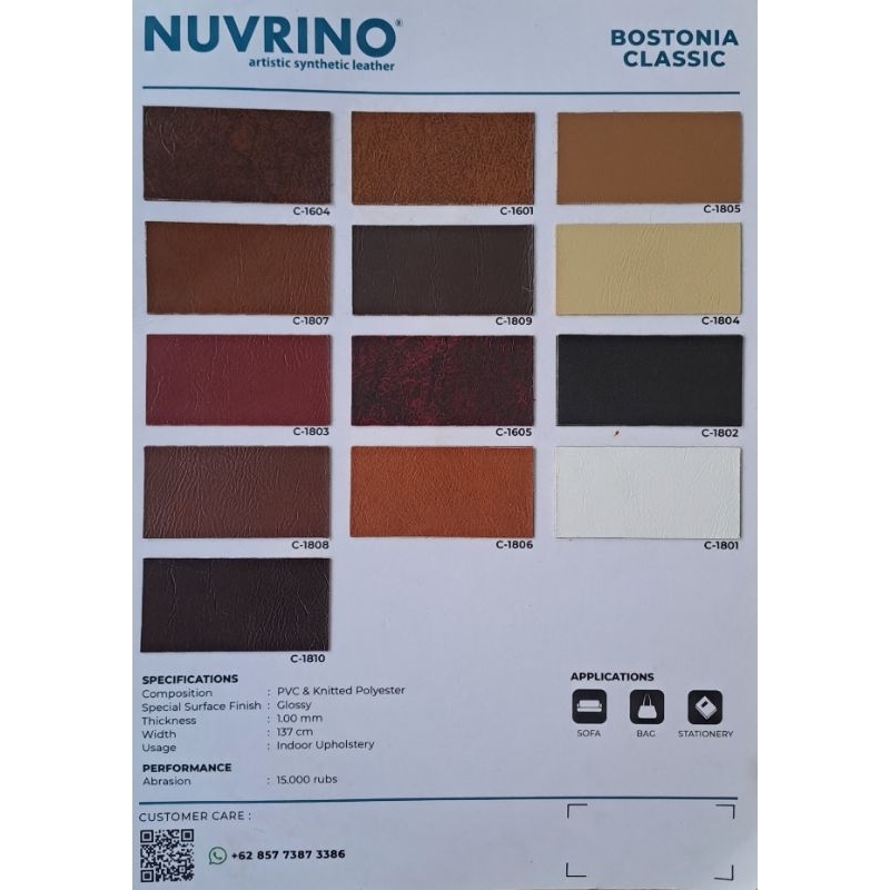 Jual NUVRINO BOSTANIA Classik Bahan Kulit Premium Nuvrino Original ...