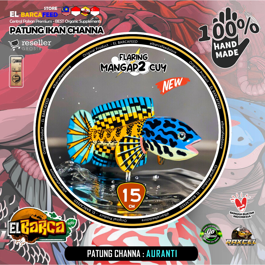 Jual PATUNG CHANNA / REPLIKA CHANNA AURANTI model Flaring Mangap-mangap ...