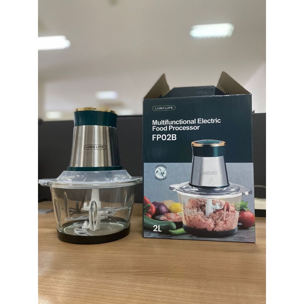 Jual LUNA LIFE CHOPPER KAPASITAS 2 LITER FP 02 GELAS KACA FOOD ...