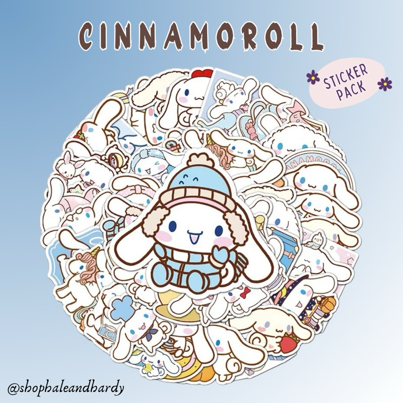 Jual CINNAMOROLL Sticker Pack | Stiker Sanrio Karakter Aesthetic Anti ...