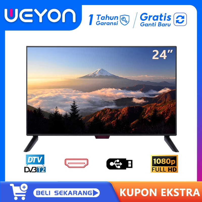 Jual Weyon Digital 24/25 Inch TV LED FHD Murah Support AV | Shopee ...