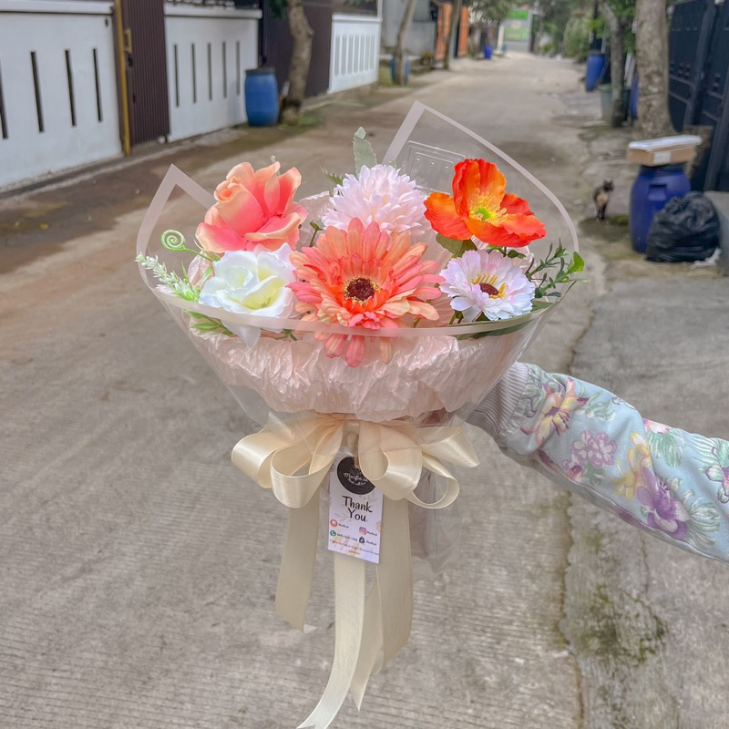 Jual Buket Series Yumna Size S Bunga Artificial Korean Buket | Shopee ...