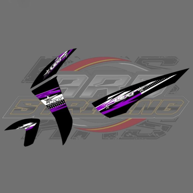 Jual Striping Stiker Lexi Transparan Motif Design Custom Start series ...