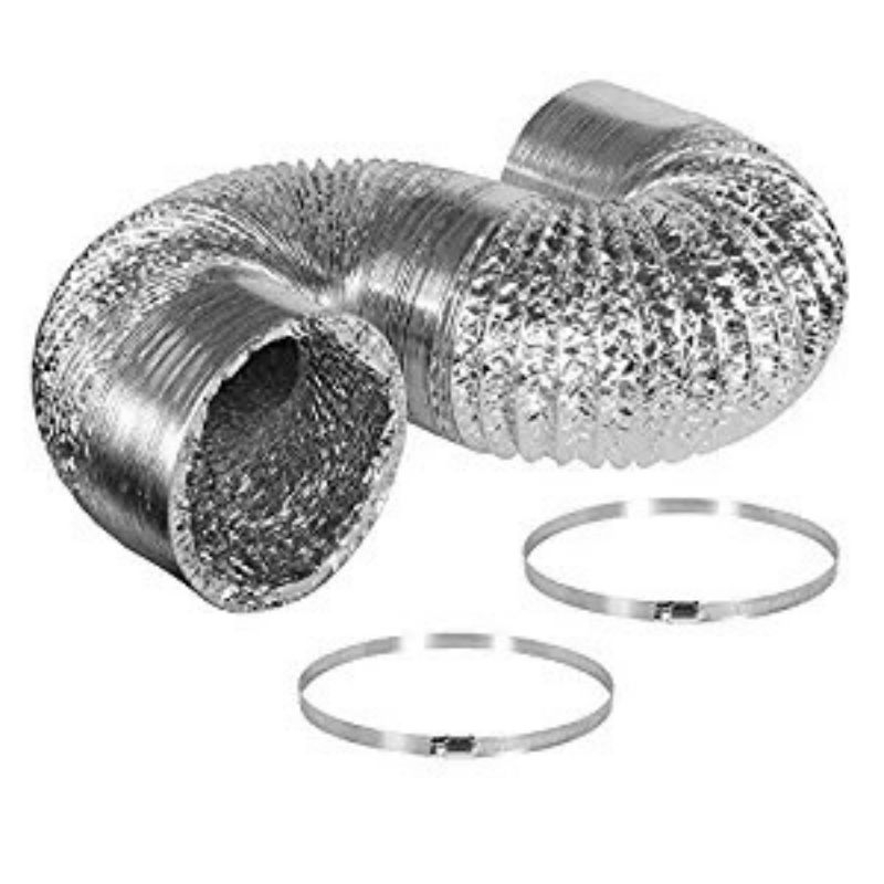 Jual Flexible ducting 6 in isi 10 meter free klem pipa Ac exhaust ...