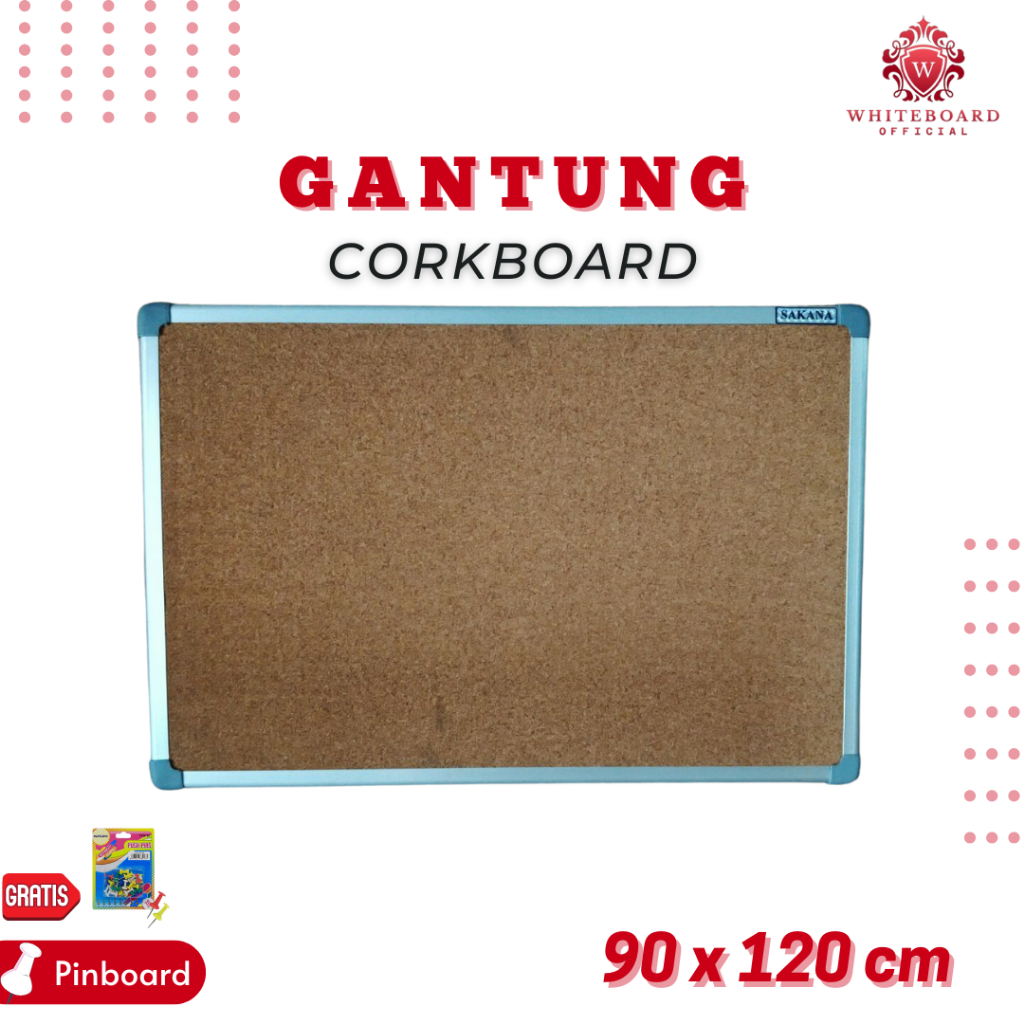 Jual Corkboard / Pin Board / Papan Memo / Papan Pengumuman / Papan ...