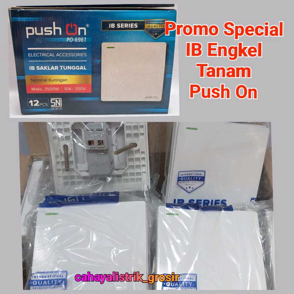 Jual IB Saklar Engkel / IB Tanam Push On/ Inbow Push On SNI Terminal ...