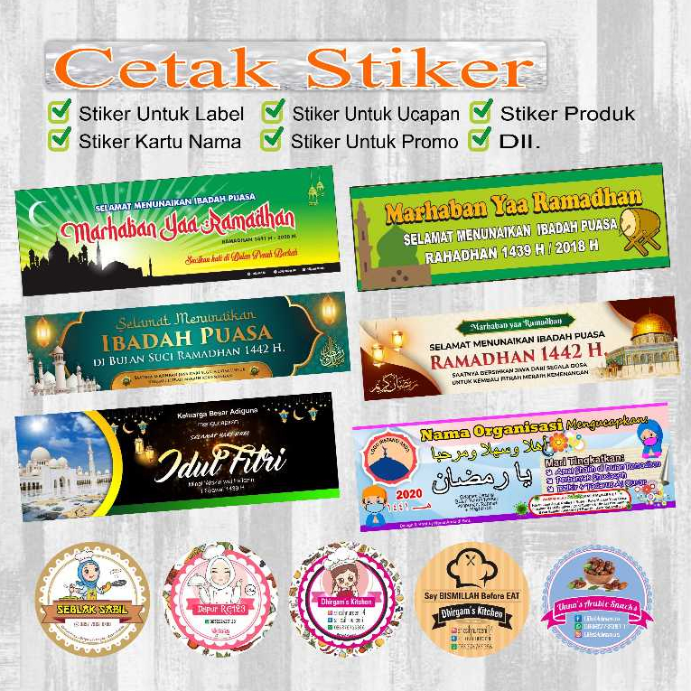 Jual Sticker bontac kotak / cetak label makanan / Label produk / Label ...