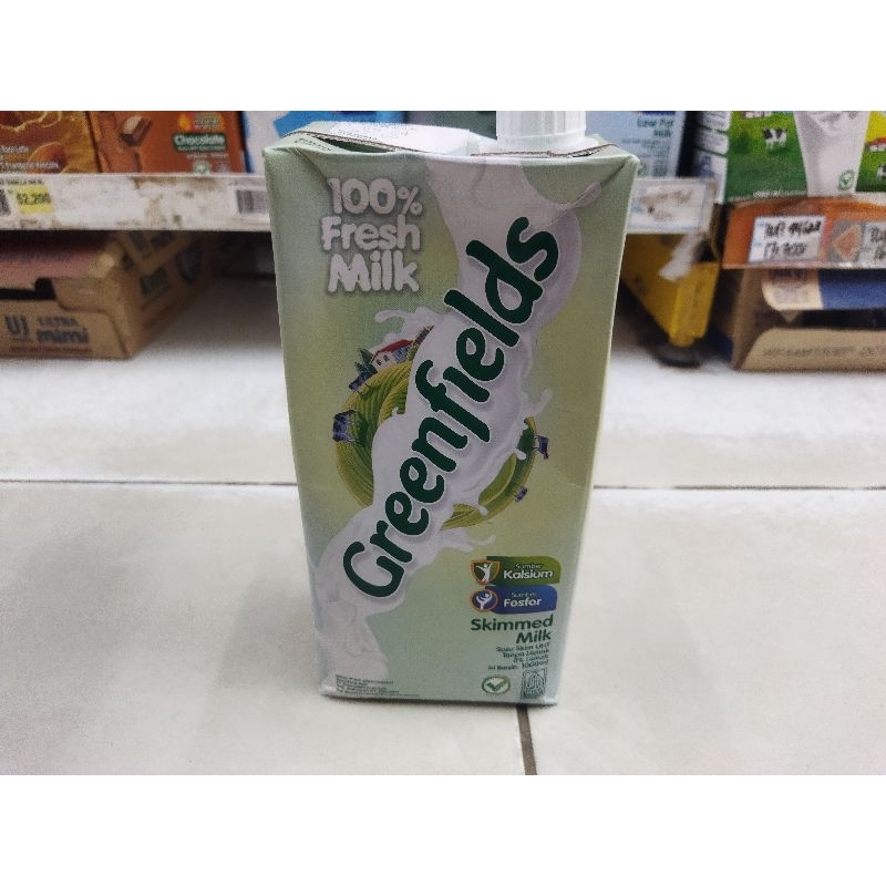 Jual GREENFIELDS 1 LITER SKIMMED MILK | Shopee Indonesia