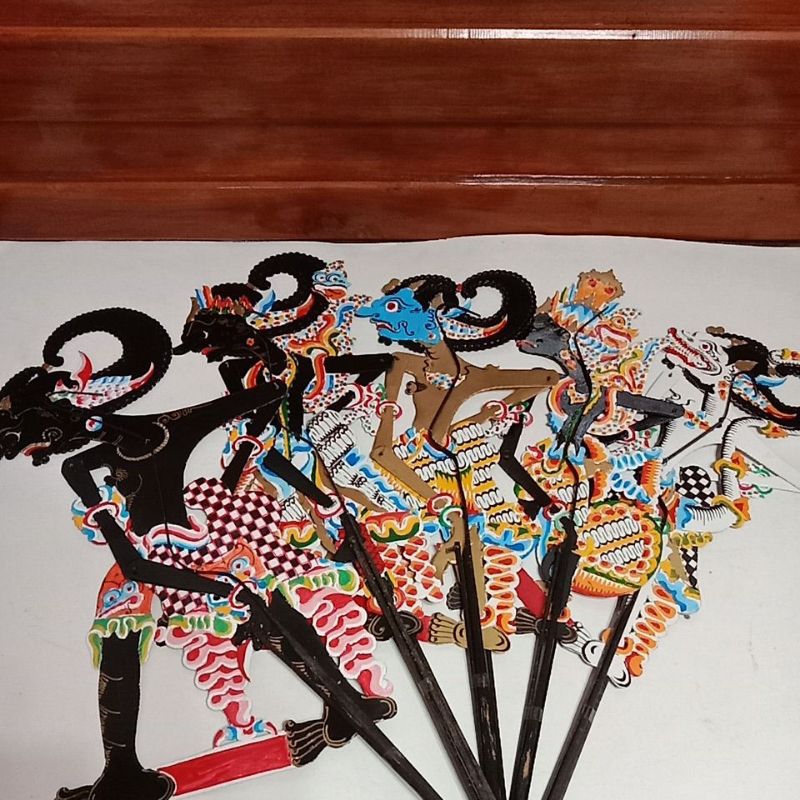 Jual Wayang kertas duplex sepaket isi 5 BIMA+GATUTKACA+ONTOSENO+KRISNA ...