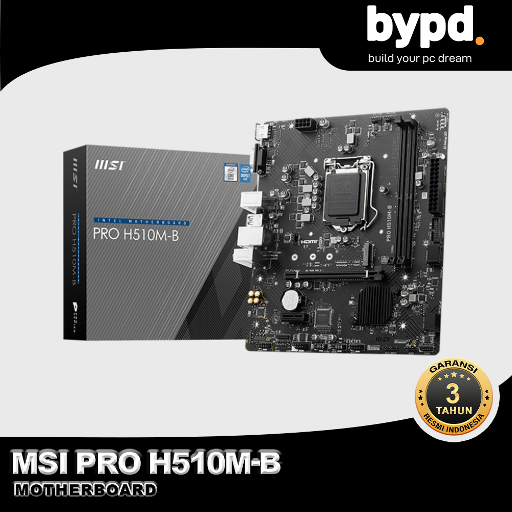 Jual MSI PRO H510M-B | MOTHERBOARD INTEL H470 LGA1200 DDR4 mATX ...
