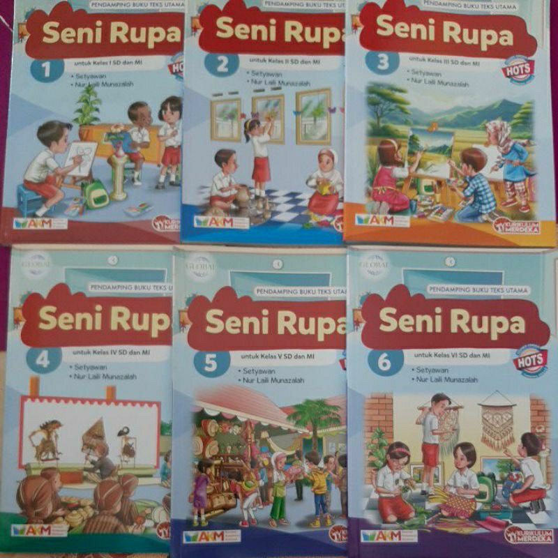Jual Seni Rupa kelas 1,2,3,4,5,6 SD/MI Global kurikulum merdeka | Shopee Indonesia